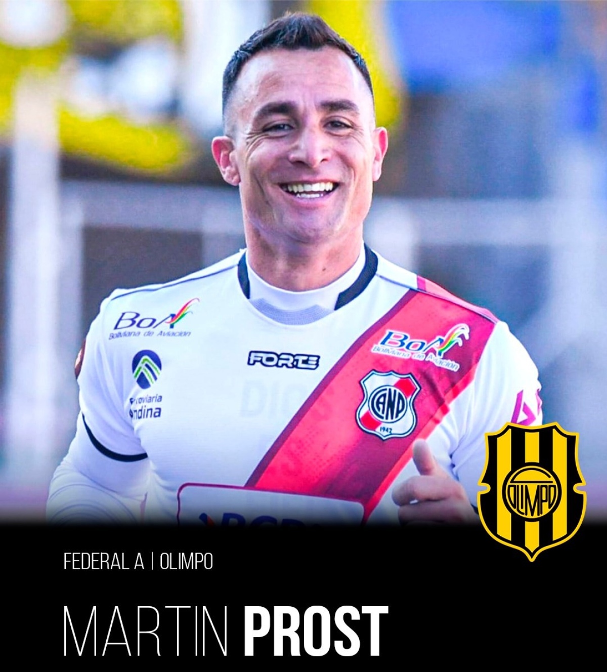El pigüense Martín Prost es nuevo refuerzo de Olimpo para el Torneo ...