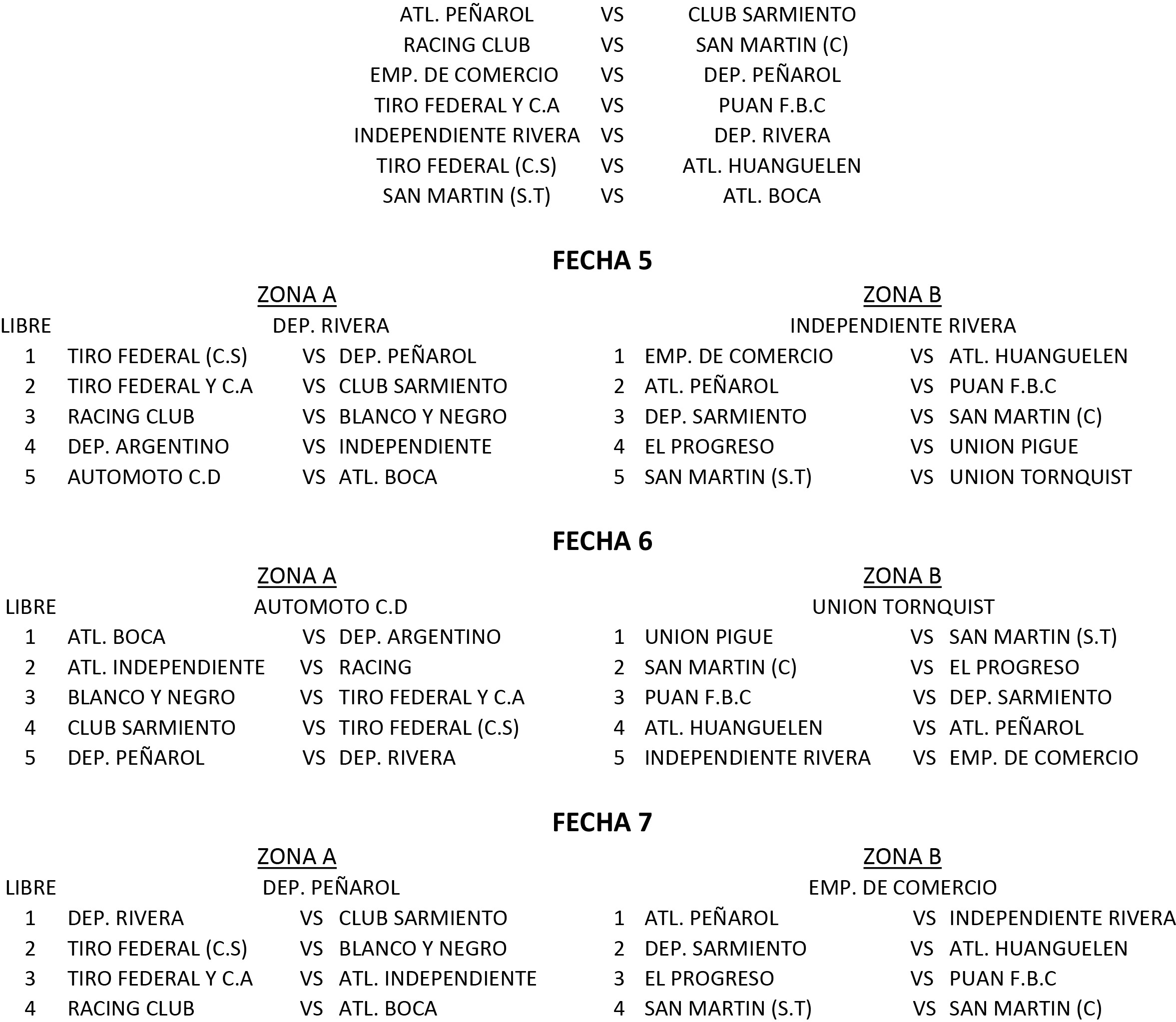 Hay fixture para el reinicio del fútbol