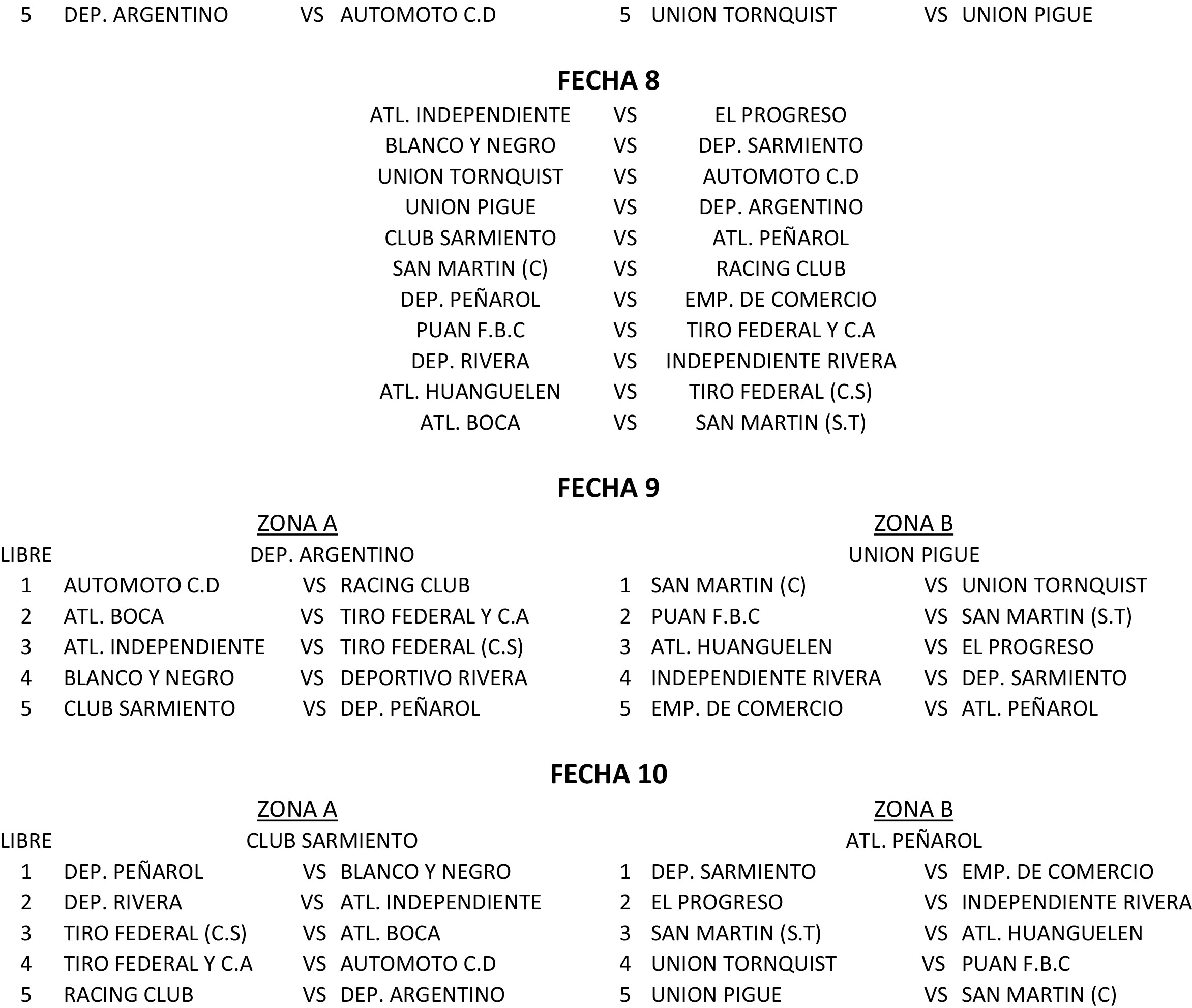 Hay fixture para el reinicio del fútbol
